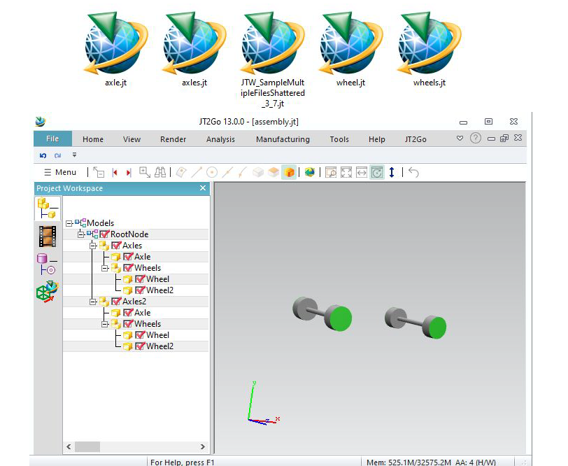 DATAKIT API: JT Write Samples