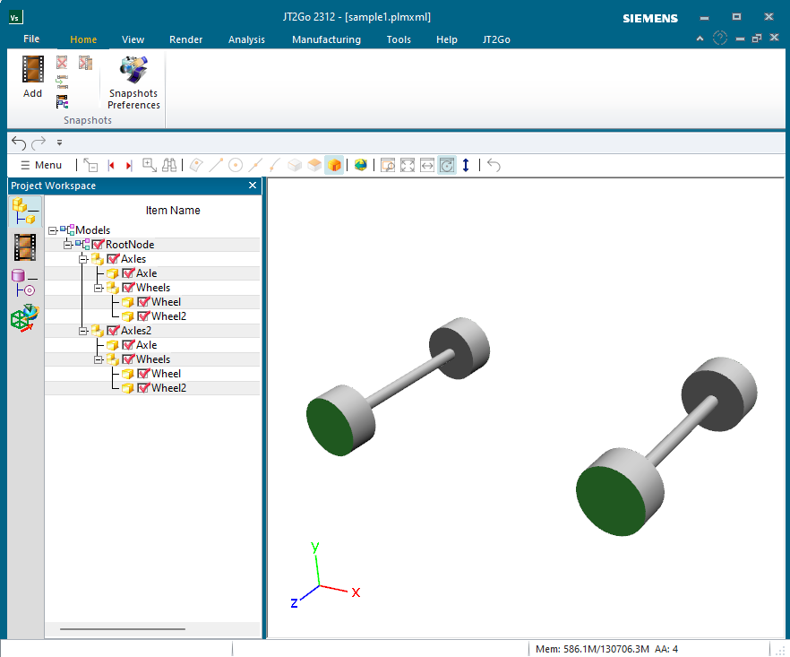 DATAKIT API: Plmxml Write Samples
